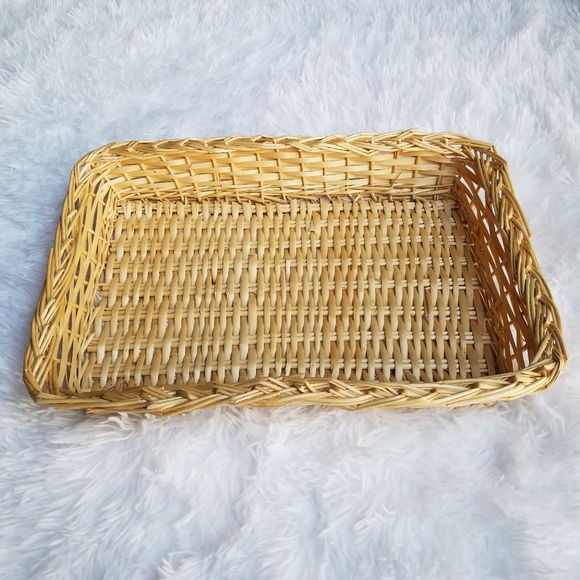 Vintage | Accents | Vintage Straw Rectangular Basket | Poshmark